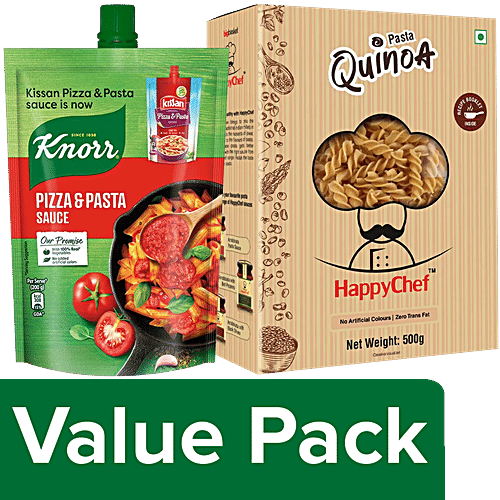 Buy bb Combo HappyChef Quinoa Pasta 500g & Knorr Pizza-Pasta Sauce 200g ...
