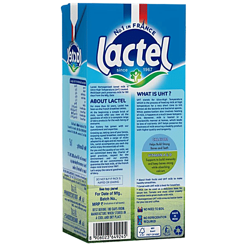Buy Lactel Homogenised & UHT Treated Toned Milk Online at Best Price of ...
