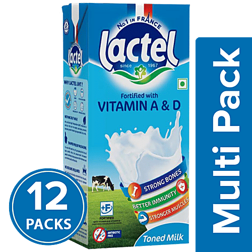 Buy Lactel Homogenised & UHT Treated Toned Milk Online at Best Price of ...