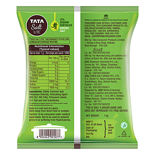 Buy Tata Sampann 100% Chana Dal Fine Besan + TATA Salt Lite - 15% Low ...