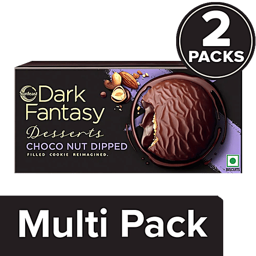 Buy Sunfeast Desserts Choco Nut Dipped Filled Cookie Online at Best ...