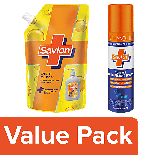 Buy Savlon Savlon Deep Clean Handwash 725ml + Savlon Surface ...