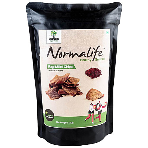 Buy Supreem Super Foods Normalife - Ragi & Millet Chips + Indian Fava ...