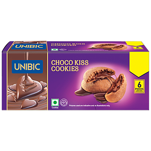 Buy UNIBIC Centre Filled Cookies - Choco Kiss, For Snacking Online at ...