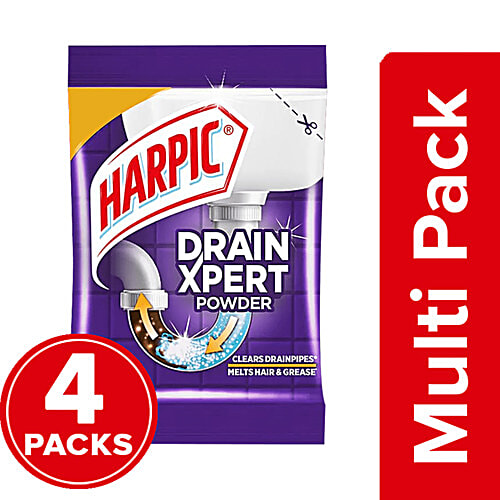 Buy Harpic Harpic DrainXpert Drain Cleaning Powder - Removes Blockages ...