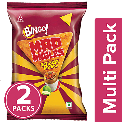 Buy Bingo! Mad Angles Achaari Masti - Mango Pickle Flavour Crunchy ...