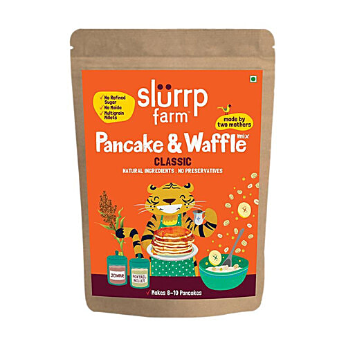 Buy Slurrp Farm Millet Pancake & Waffle Mix - Classic & Supergrains ...