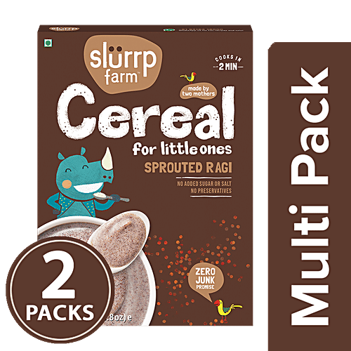 Buy Slurrp Farm Sprouted Ragi Powder, 100% Natural Ragi/Nachni, No ...