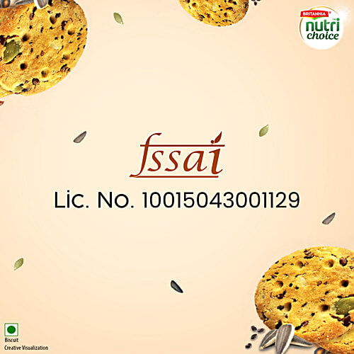 Buy Britannia Nutrichoice Seed Biscuits - 0% Maida, High In Fibre ...