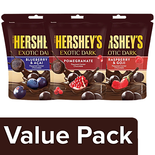 Buy Hershey's Exotic Dark Flavored Center Chocolate-Blueberry&Acai ...
