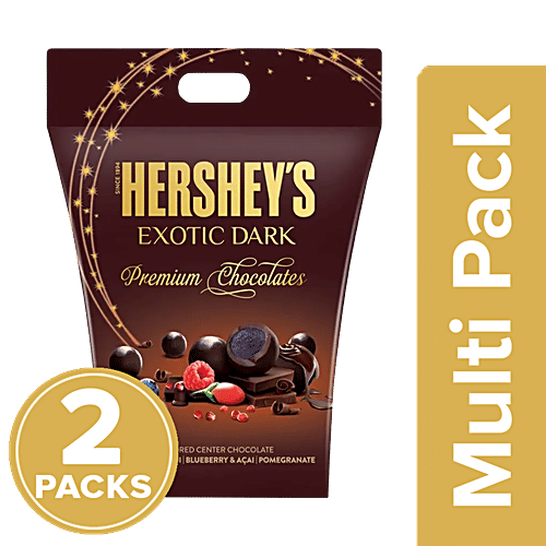 Buy Hershey's Exotic Dark Chocolates - Assorted Pack Gift box 90 gm ...