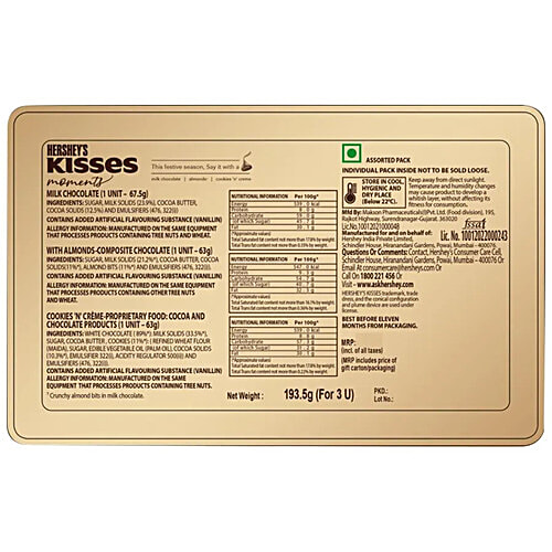 Buy Hersheys Kisses - Moments, Chocolate Gift Pack Online at Best Price ...