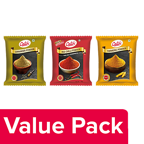Buy Catch Coriander/Dhaniya Powder + Red Chilli/Lal Mirchi + Turmeric ...