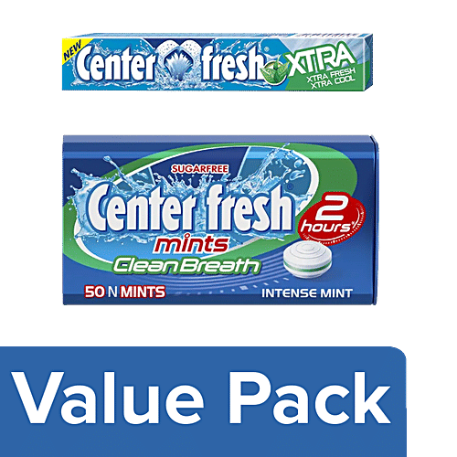 Buy Center Fresh Sugar Free Mints Menthol Eucalyptus +Xtra Peppermint ...