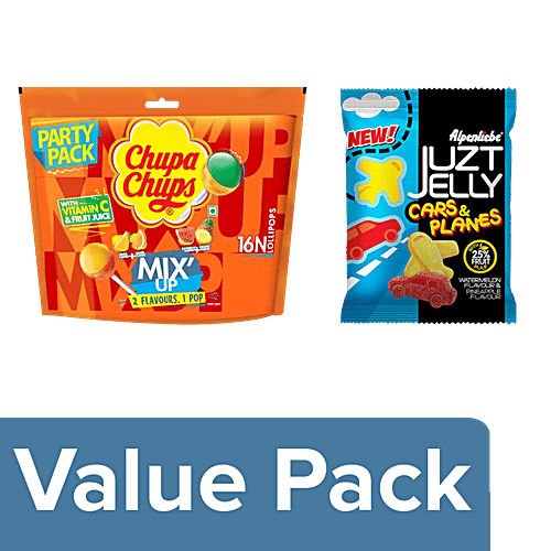 Buy bb Combo Mix'up Lollipos Party Pack+Juzt Jelly, Assorted Flavour ...