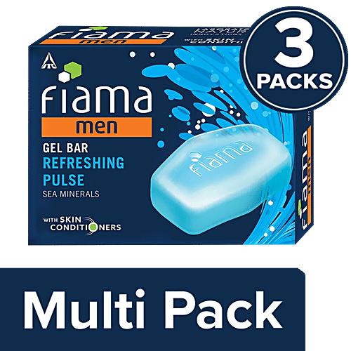 Buy Fiama Gel Bathing Bar - Men, Refreshing Pulse Online at Best Price ...
