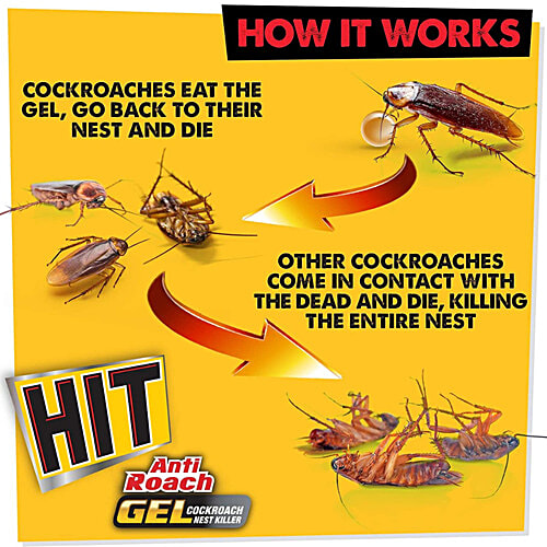 Buy HIT Anti-Roach Gel - Cockroach Killer, 20 g + Cockroach Killer ...