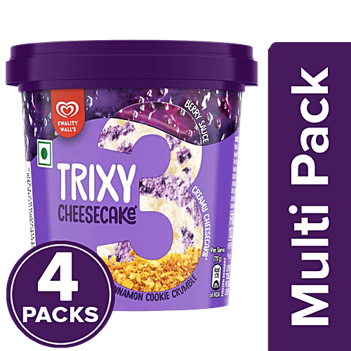 Buy kwality walls Trixy Cheese Cake - With Berry Sauce, Cinnamon Cookie ...