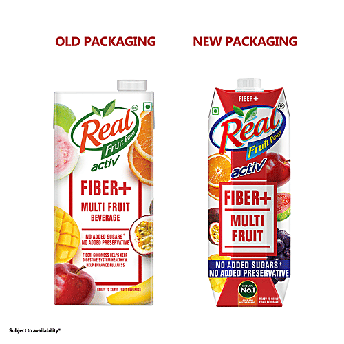 Buy Real Activ Fiber + Multi Fruit Beverage - No Added Sugars ...