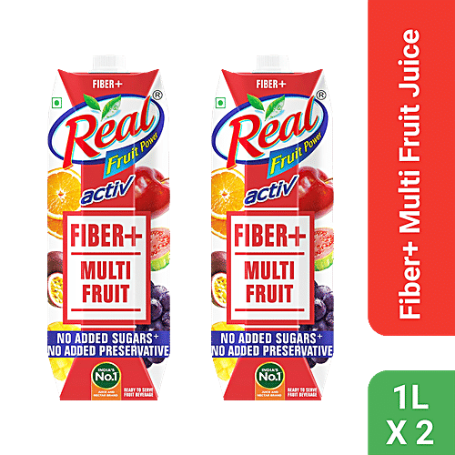 Buy Real Activ Fiber + Multi Fruit Beverage - No Added Sugars ...