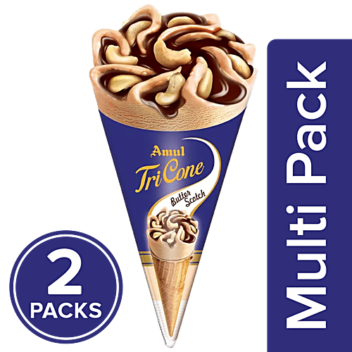 Buy Amul Ice Cream - Tricone, Butterscotch Online at Best Price of Rs ...