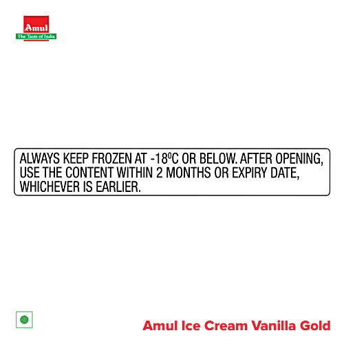Buy Amul Ice Cream - Gold, Vanilla Online at Best Price of Rs 460 ...