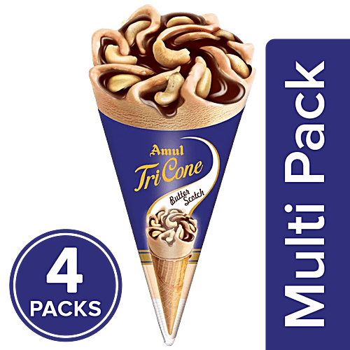 Buy Amul Ice Cream - Tricone, Butterscotch Online at Best Price of Rs ...