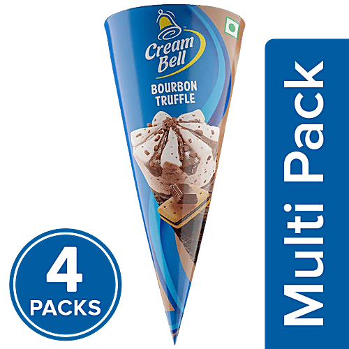 Buy Cream Bell Cone Ice Cream - Bourbon Truffler, Rich & Creamy Online ...