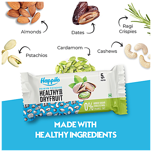 Buy Happilo Premium Pistachio Healthy Dry Fruit Bar - Rich In Protein ...
