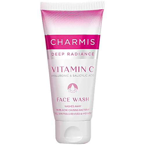 Buy Charmis Deep Radiance Face Wash - Vitamin C, Washes Away 99.9% Acne ...