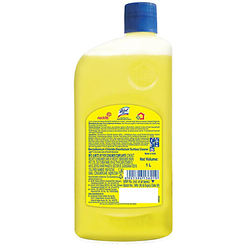 Buy bb Combo Lizol Surface & Floor Cleaner Citrus, 1L + Colin Glass ...
