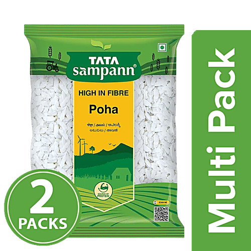 Buy Tata Sampann White Thick Poha - High In Fibre, For Breakfast ...