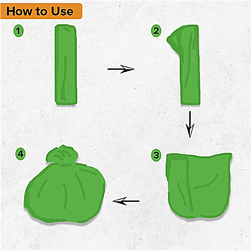 Buy BB Home Oxo-Biodegradable Garbage Bags - Small, Green, 43x48 cm ...