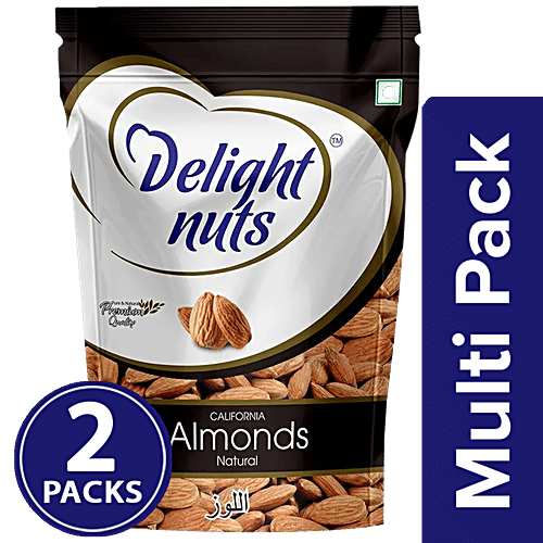 Buy Delight Nuts California Almonds - Premium Quality, Pure & Natural ...