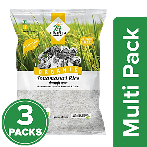 Buy 24 Mantra Organic Sonamasuri Rice Online at Best Price of Rs 363.75 ...