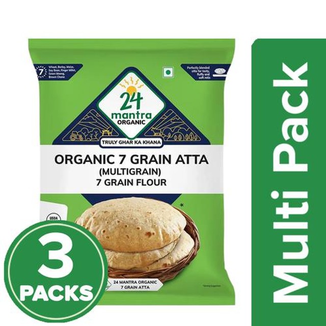 Buy 24 Mantra Organic 7 Grain Atta/Multigrain Online at Best Price of ...
