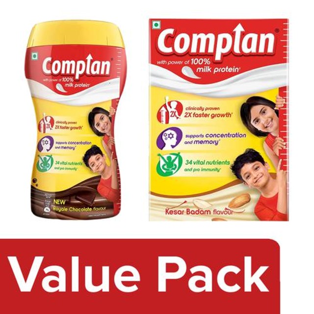 Buy Complan Nutrition & Health Drink - Chocolate Flavour 1 Kg + Kesar ...