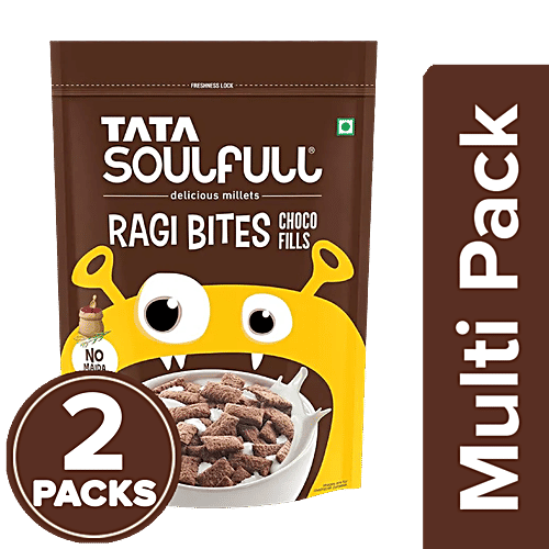 Buy Tata Soulfull Ragi Bites Choco Fills - No Maida, Calcium & Protein ...