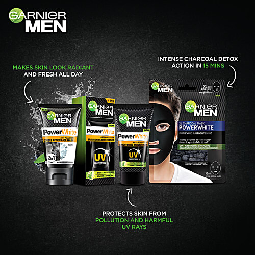 Buy Garnier Men Powerwhite XL Charcoal Mask Online at Best Price of Rs ...