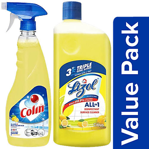 Buy bb Combo Colin Glass & Multisurface Cleaner 500ml + Lizol ...