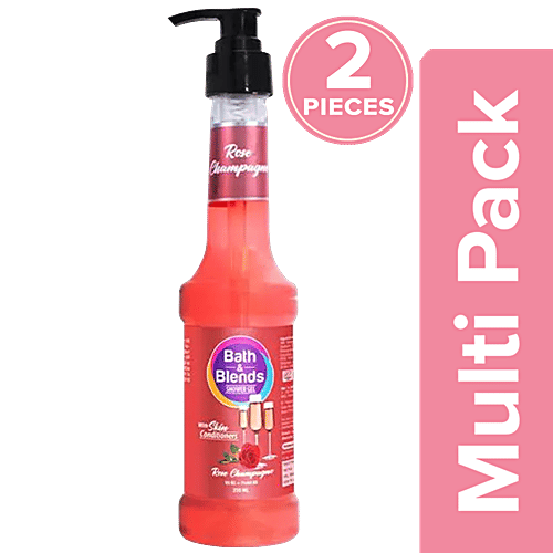 Buy Bath & Blends Rose Champagne Shower Gel - Vit B3 + ProVit B5 Online ...