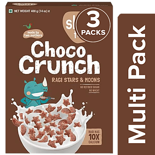 Buy Slurrp Farm Choco Crunch Breakfast Cereal Ragi Stars & Moons ...