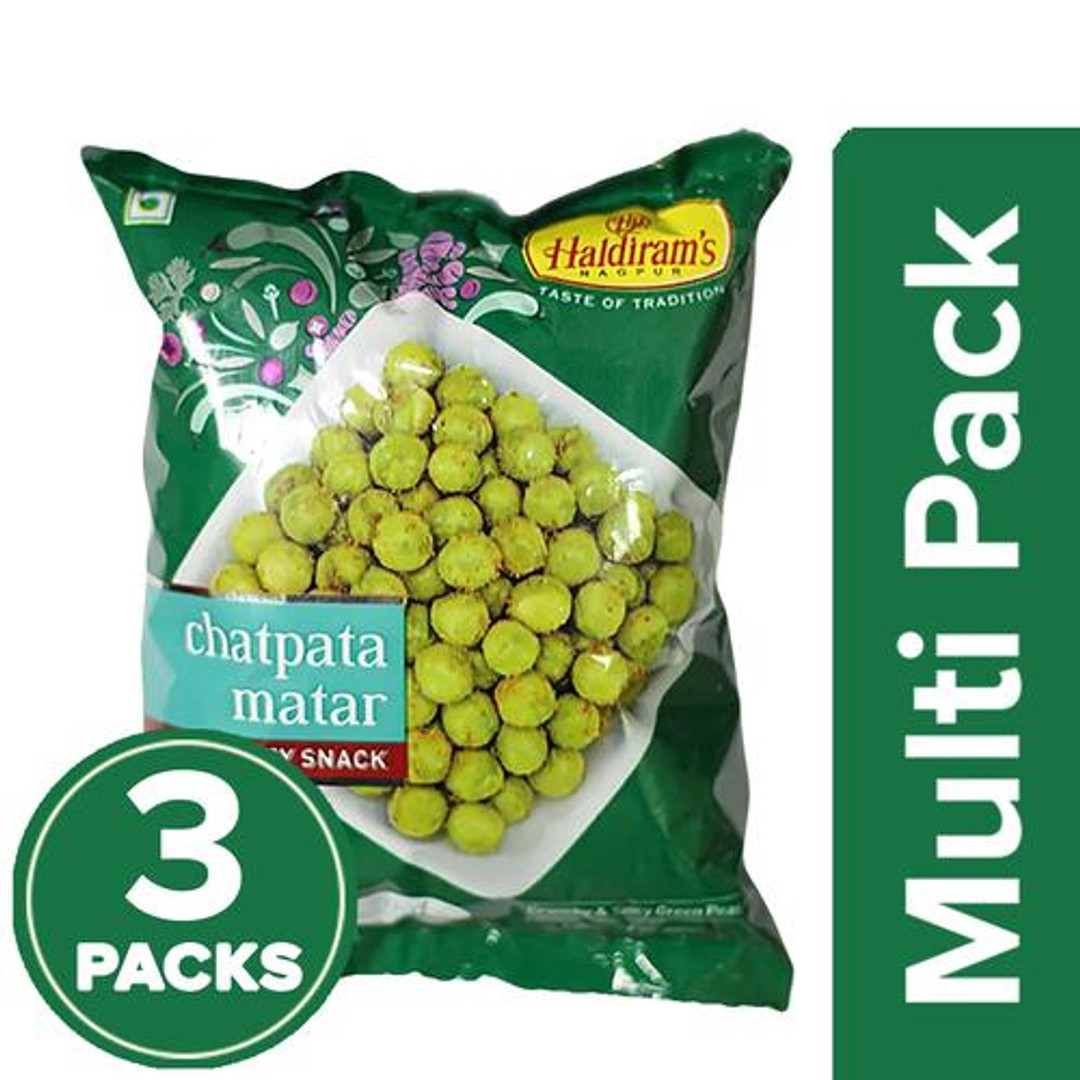 Buy Haldiram's Chatpata Matar Namkeen - Spicy Fried Green Peas, Teatime ...