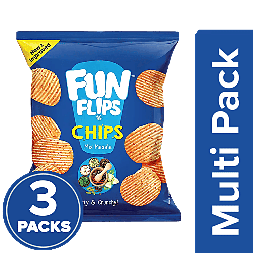 Buy Fun Flips Potato Chips - Mix Masala Online at Best Price of Rs 30 ...