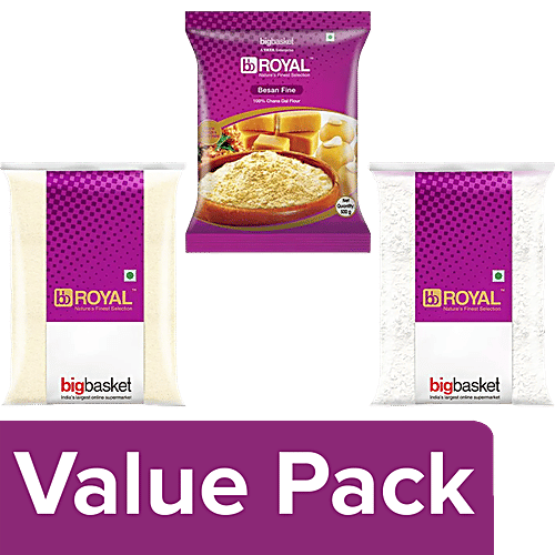 Buy BB Royal Besan Fine, 500 g + Maida, 1 kg + Sooji/Bombay Rava, 1 kg ...