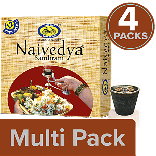 Buy Cycle Naivedya Cup Sambrani For Daily Puja With Benzoin Fragrance ...