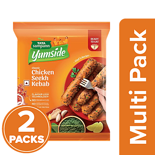 Buy Tata Sampann Yumside Classic Chicken Seekh Kebab Online at Best ...