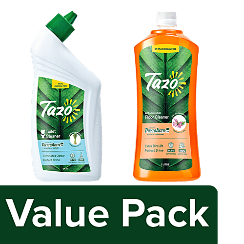 Buy Tazo Floor Cleaner, 1 L + Toilet Cleaner, 475 ml Online at Best ...