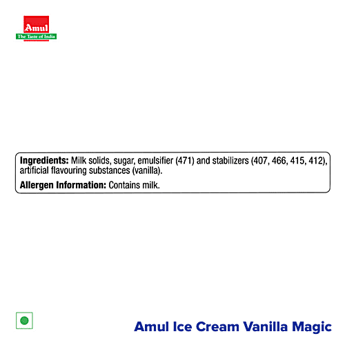 Buy Amul Ice Cream - Vanilla Magic + Cookies N Cream Gold, Each 1 L ...