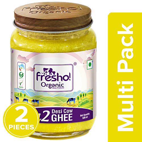 Buy fresho! Organic A2 Desi Cow Ghee, Rich Aroma, Traditional Bilona ...